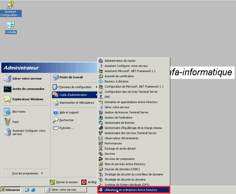 Windows 2003 Créer Un Utilisateur Dans Active Directory
