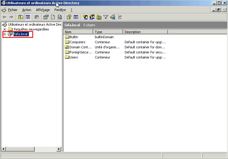 Windows 2003 Créer Un Utilisateur Dans Active Directory