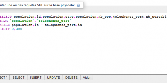 Jointure SQL : Créer une requête de jointure simple Jointure SQL : Créer une requête de jointure simple