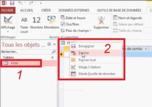 Créer une base de données dans Access - Cours n°1