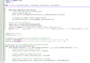 Compresser des Images avec ce Script Python