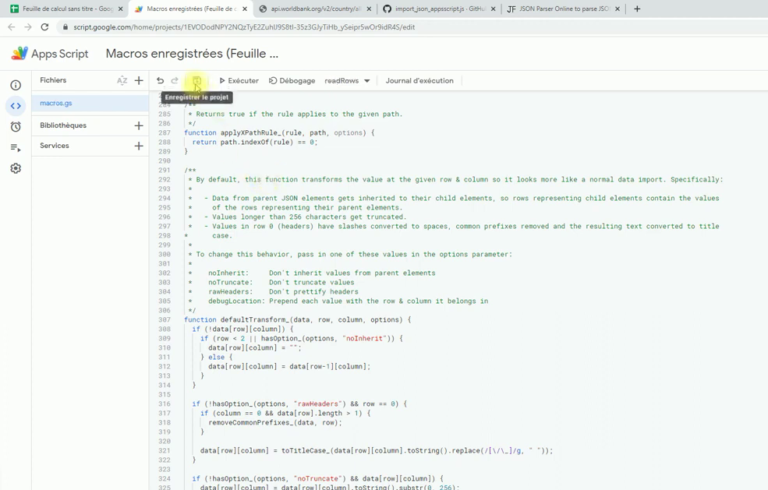 Importer un Fichier Json dans Google Sheets [TUTO + VIDEO]