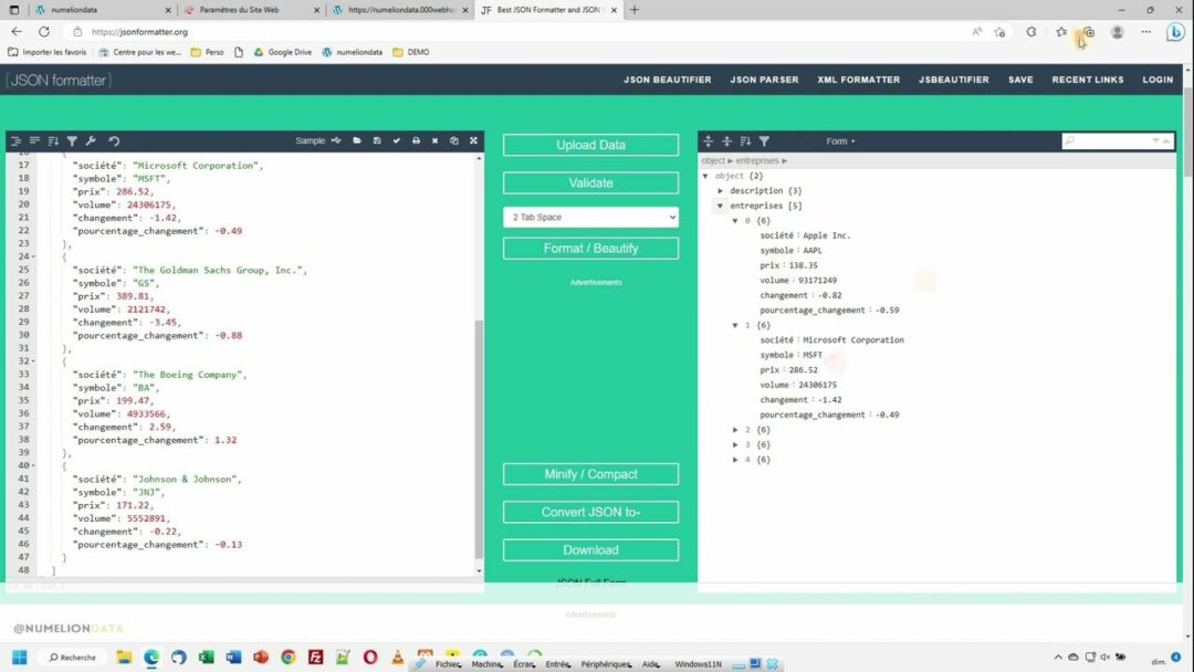 Importer / Ouvrir un Fichier JSON dans Excel | API & PC local Importer / Ouvrir un Fichier JSON dans Excel | API & PC local