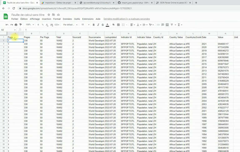 Importer un Fichier Json dans Google Sheets [TUTO + VIDEO]