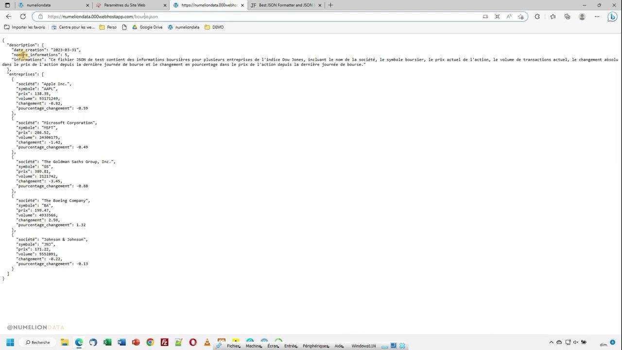 Importer / Ouvrir un Fichier JSON dans Excel | API & PC local