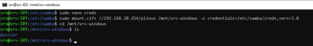 Monter un Partage Réseau Windows sur Linux CIFS, SMB, FSTAB